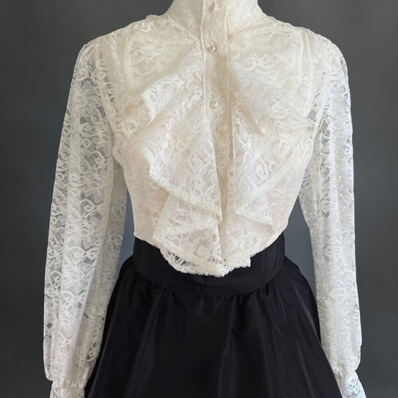 Vintage | Tops | Vintage With Tags Alice Stuart Victorian Lace Blouse ...